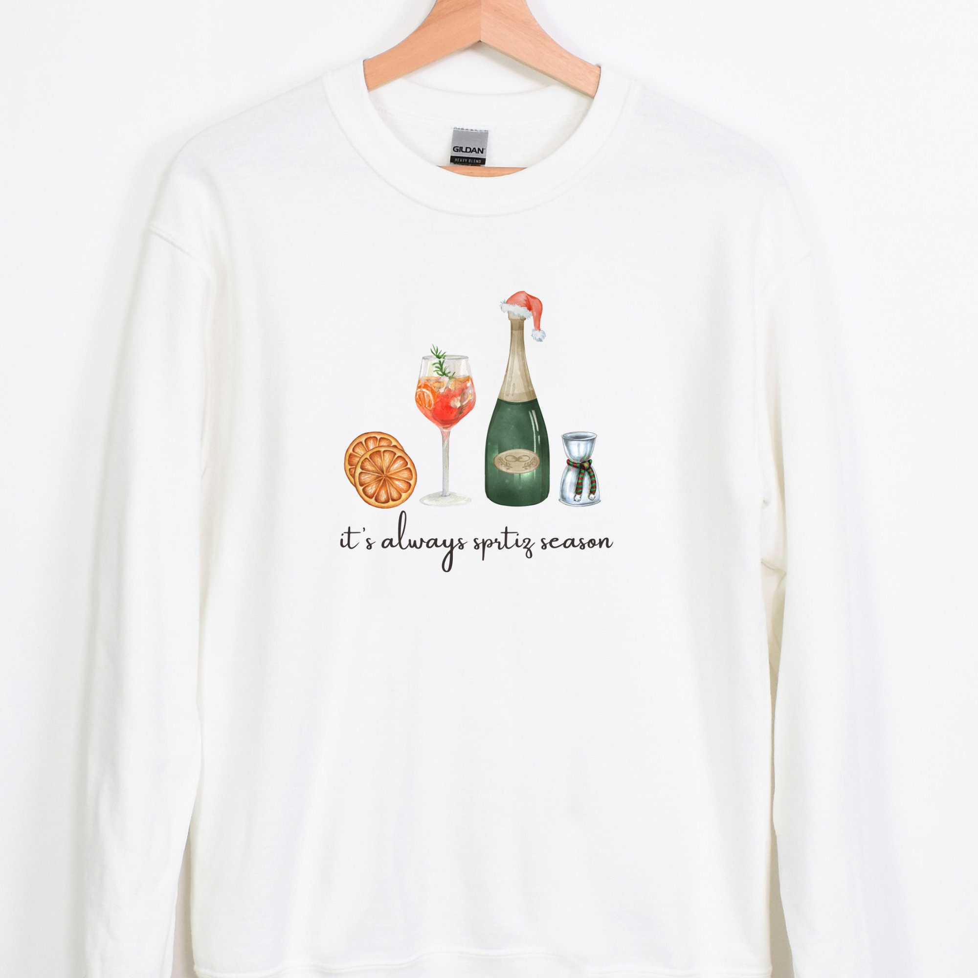It's Always Spritz Season Sweatshirt, Aperol Spritz Sweater, Christmas ...