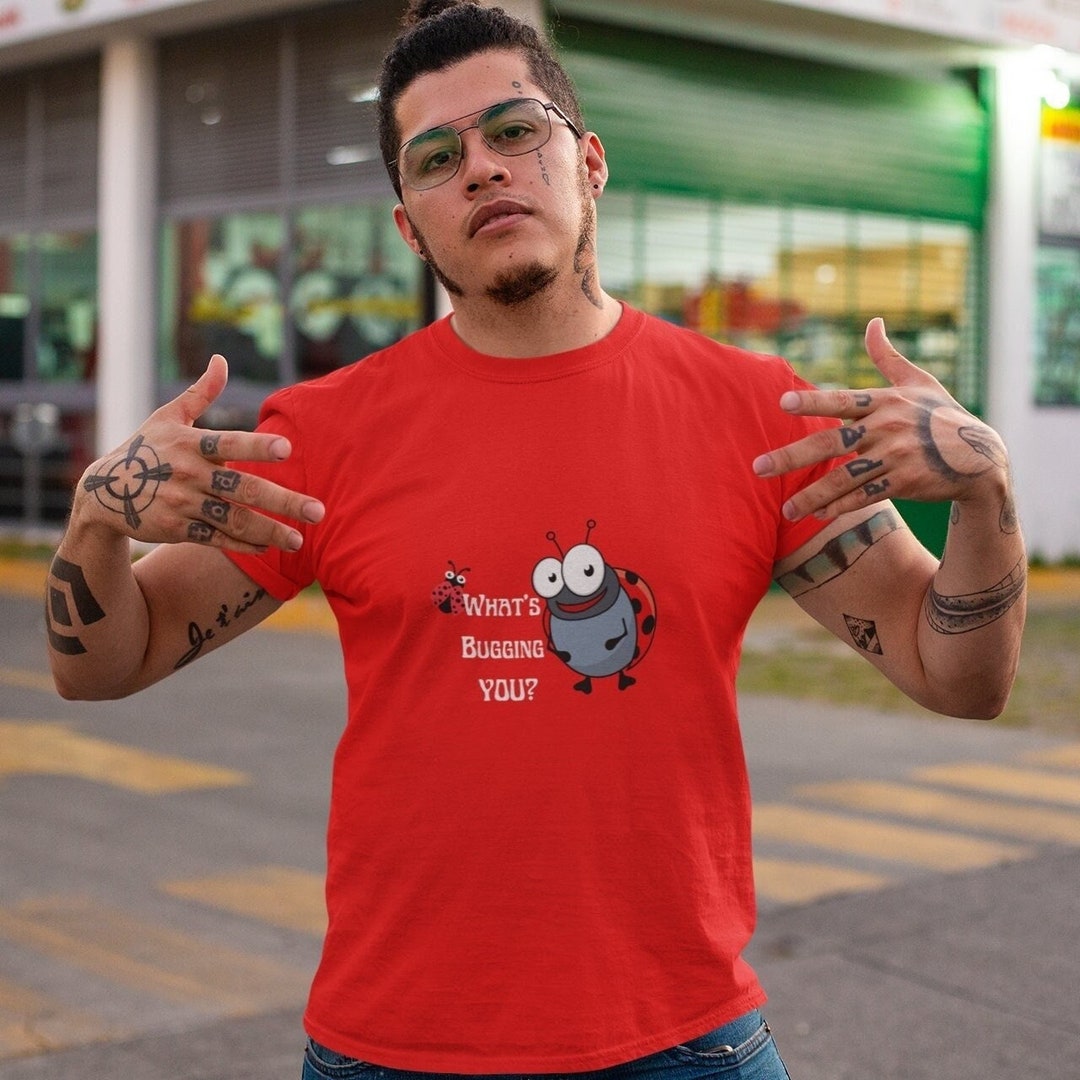 What’s Bugging You Print T-shirt, Lady Bug Design Tees, Graphic Tees ...