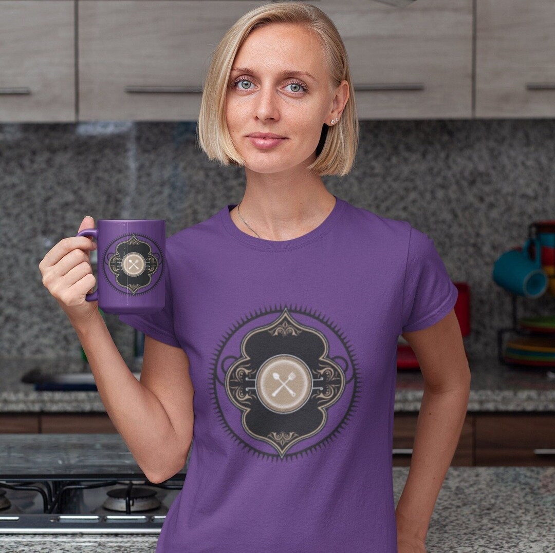 Culinary Inspired T-shirt, Knife and Fork Design Tees, Gift Tees for ...