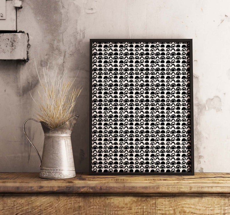 100 Boho Black and White Seamless Digital Papers, Digital Paper, Boho ...