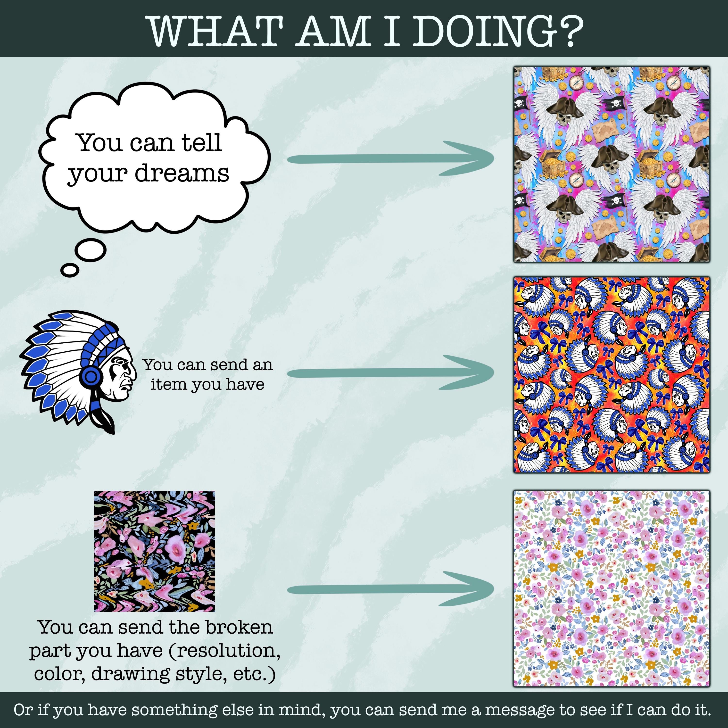 Custom Seamless Digital Pattern, Digital Paper, Custom Patterns, Custom ...