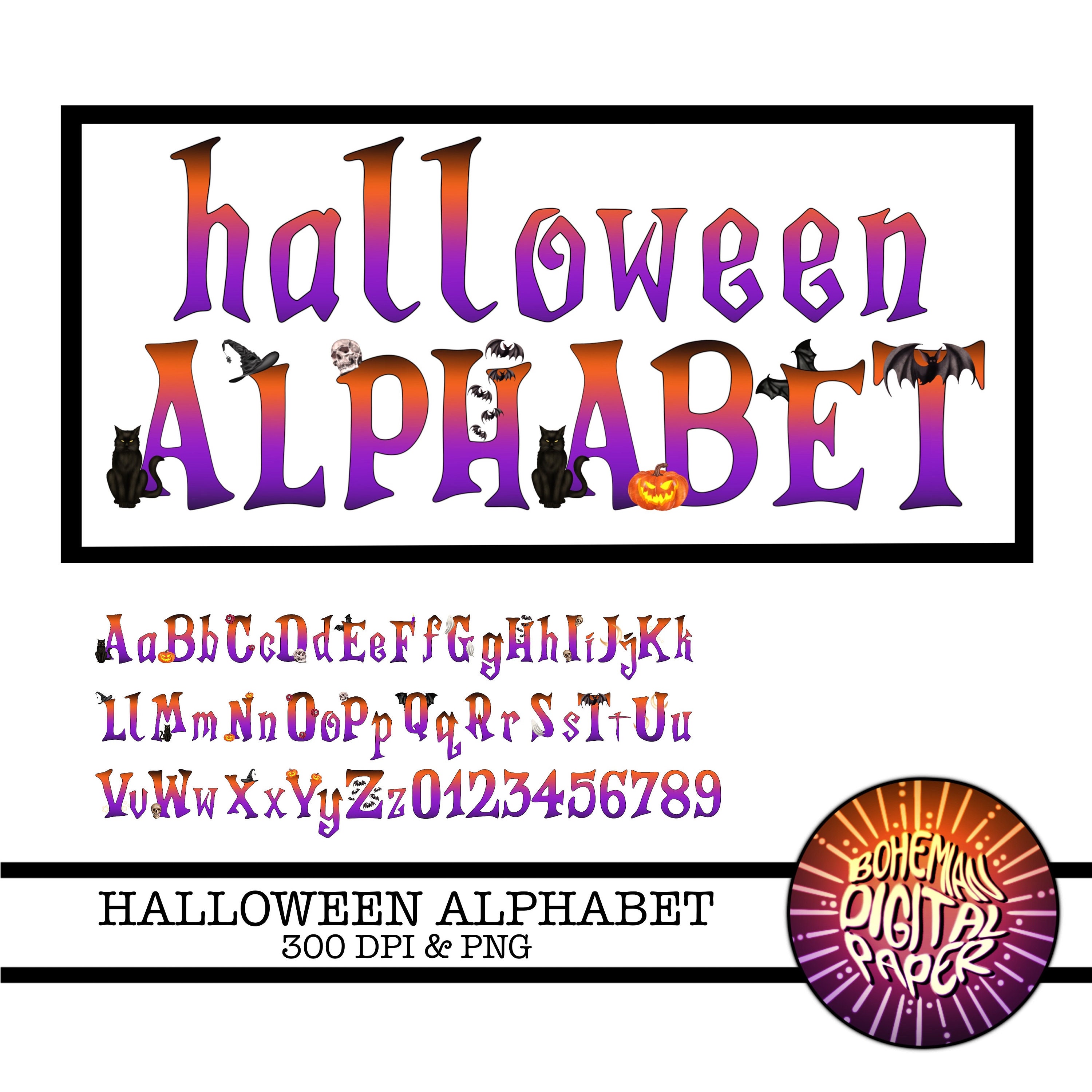 Halloween Spooky Letter Svg, Pumpkin , Alphabethalloween Alphabet Svg ...