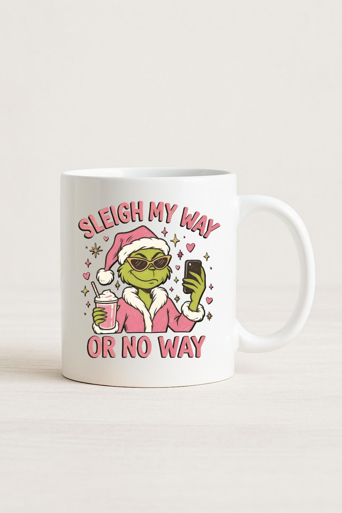 Mean Green Christmas Babe PNG – Sassy Holiday Clipart Retro Festive Art ...