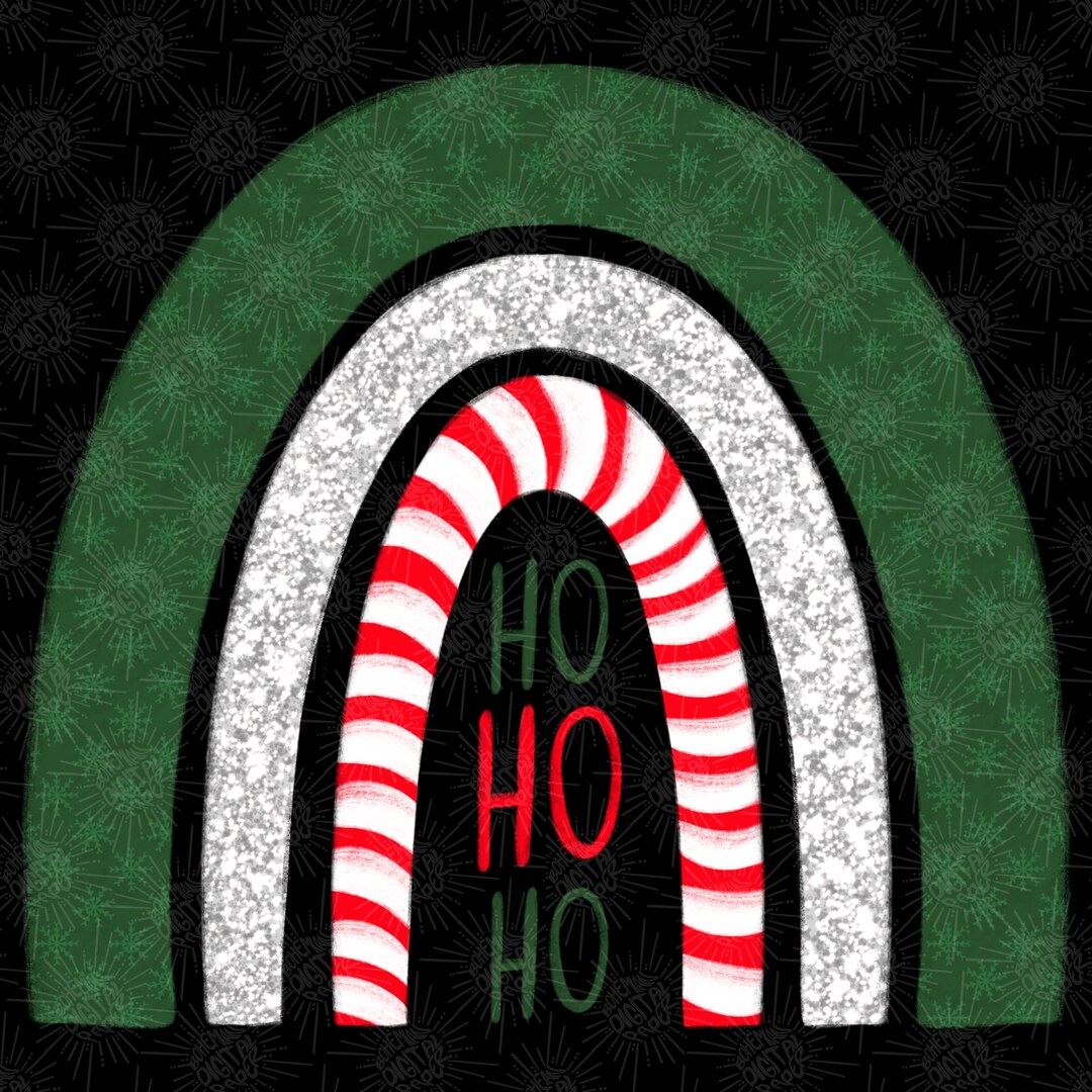 Ho Ho Ho Boho Rainbow PNG, Christmas Ho Ho Ho Boho Rainbow PNG ...