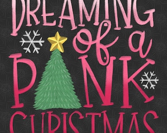 Dreaming of a Pink Christmas - Etsy