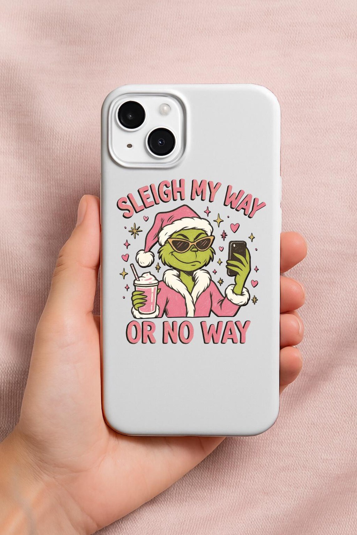 Mean Green Christmas Babe PNG – Sassy Holiday Clipart Retro Festive Art ...