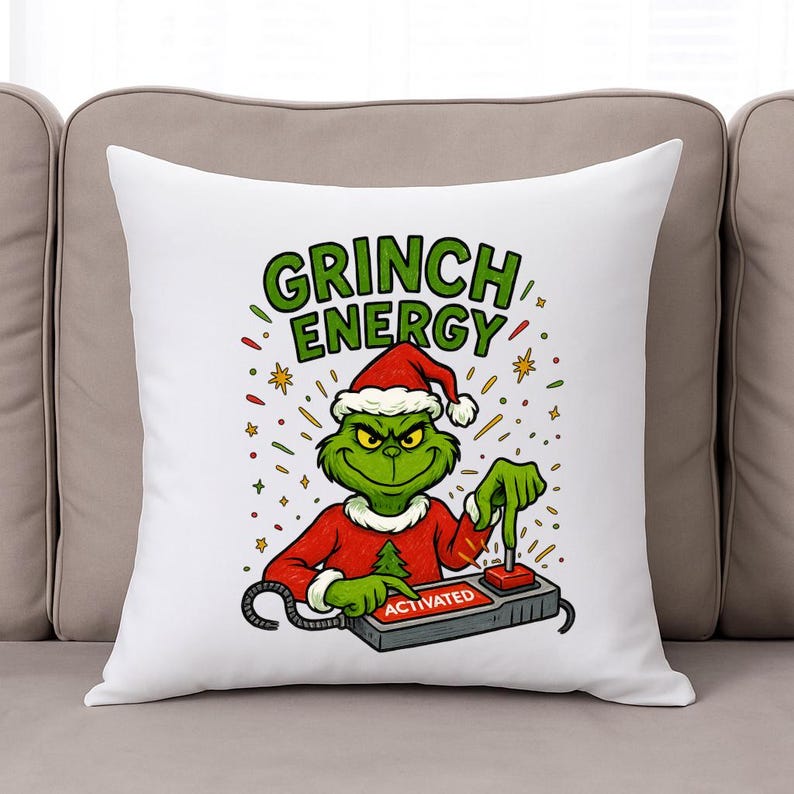 Mean Green Holiday Energy PNG – Funny Christmas Clipart for Sassy Vibes ...