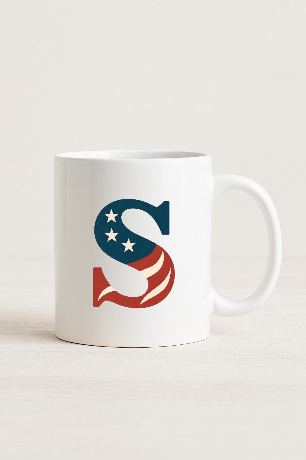 4th of July American Flag Alphabet & Numbers – Vintage Serif Letters ...
