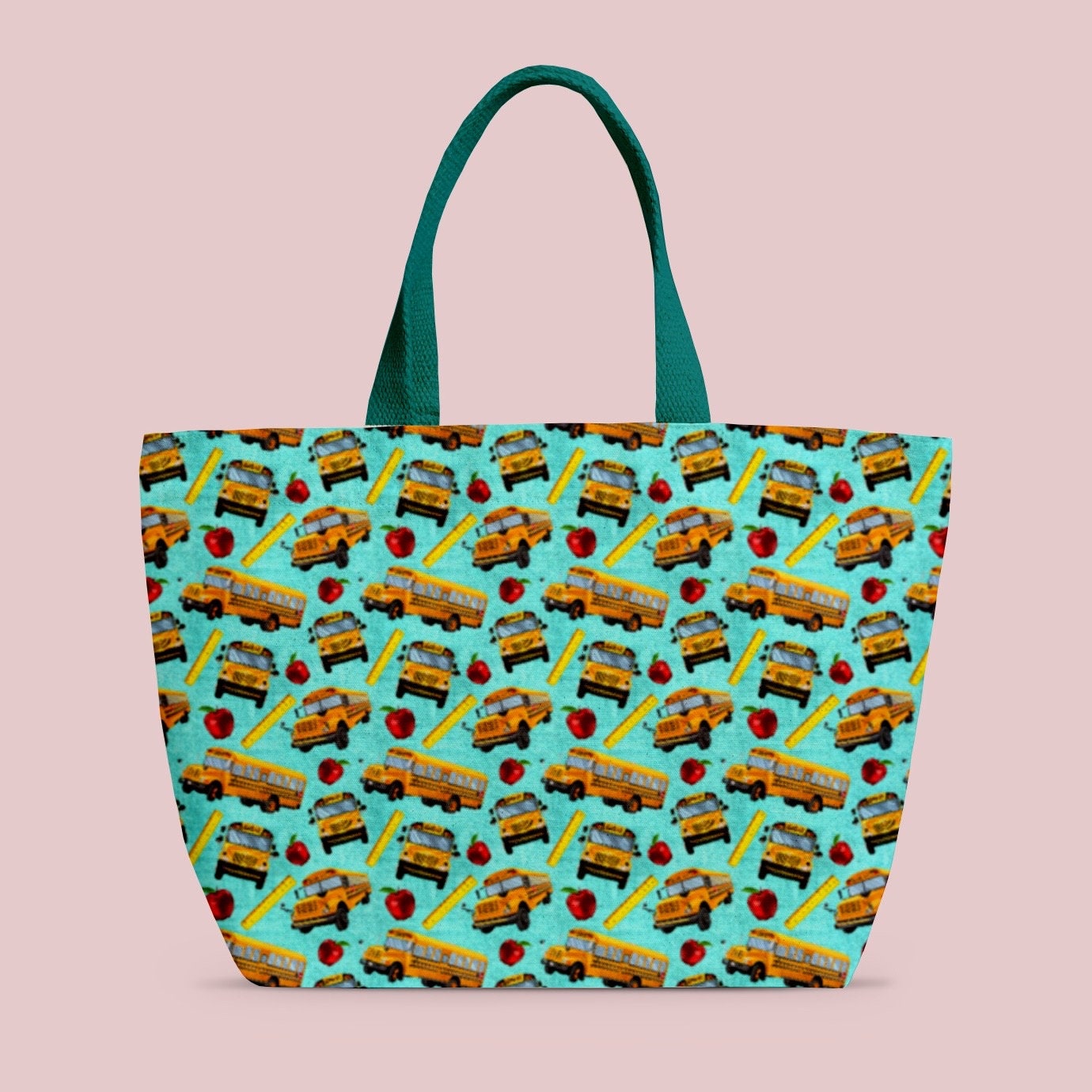 Back to School Seamless Digital Pattern, Digital Paper, School Bus ...