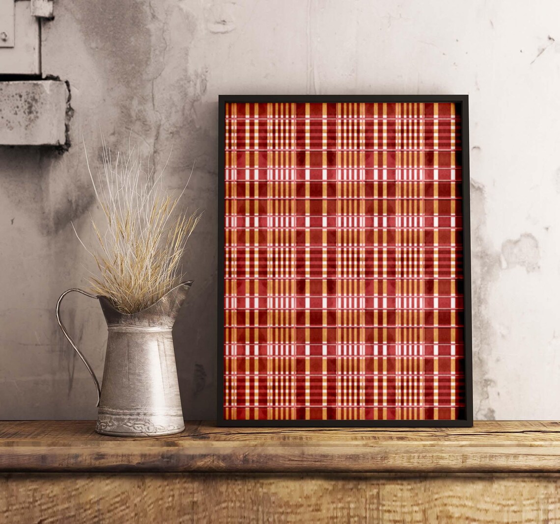 10 Christmas Plaid Seamless Digital Papers,christmas Plaid Digital ...