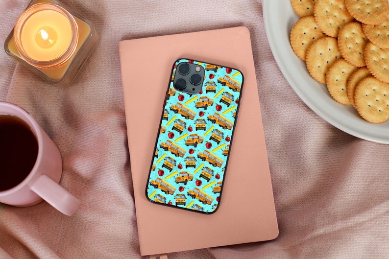 Back to School Seamless Digital Pattern, Digital Paper, School Bus ...