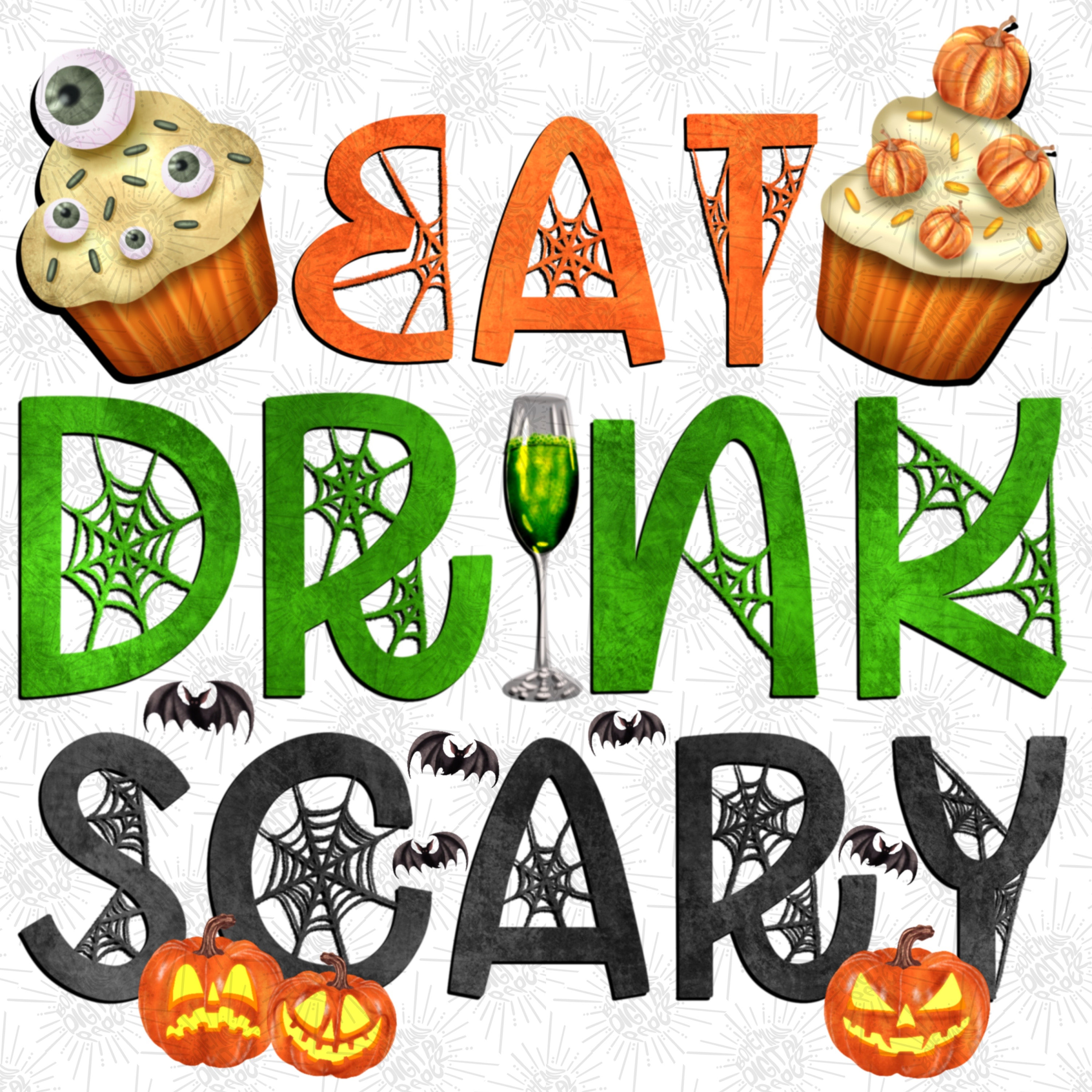 Eat Drink Scary PNG Halloween Eat Drink Scary PNG Halloween - Etsy