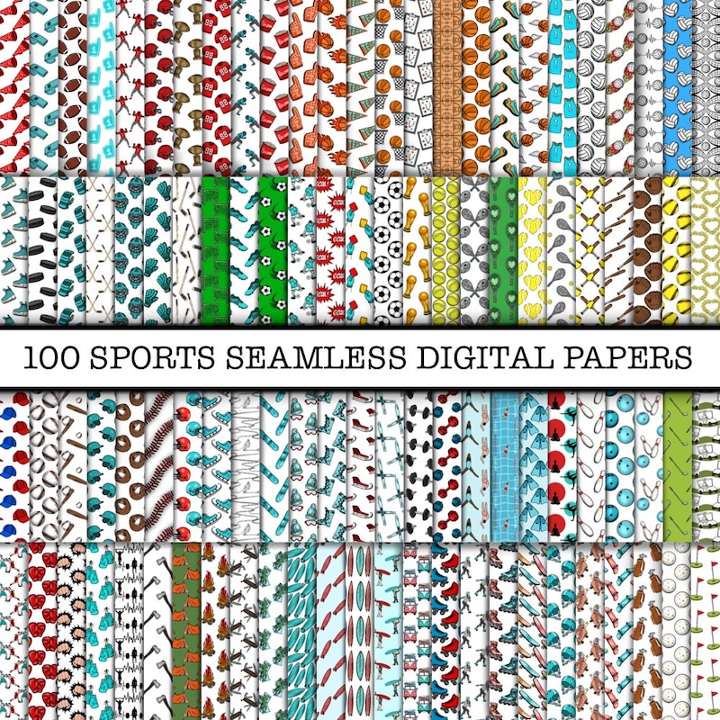Sports Pattern - Etsy