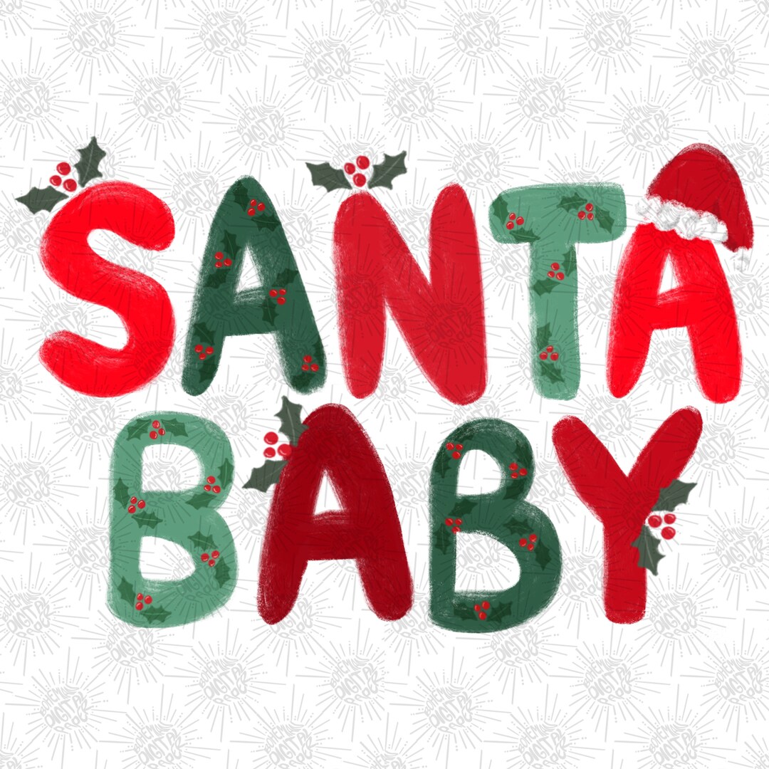 Santa Baby PNG, Christmas Santa Baby PNG, Christmas Santa Baby ...
