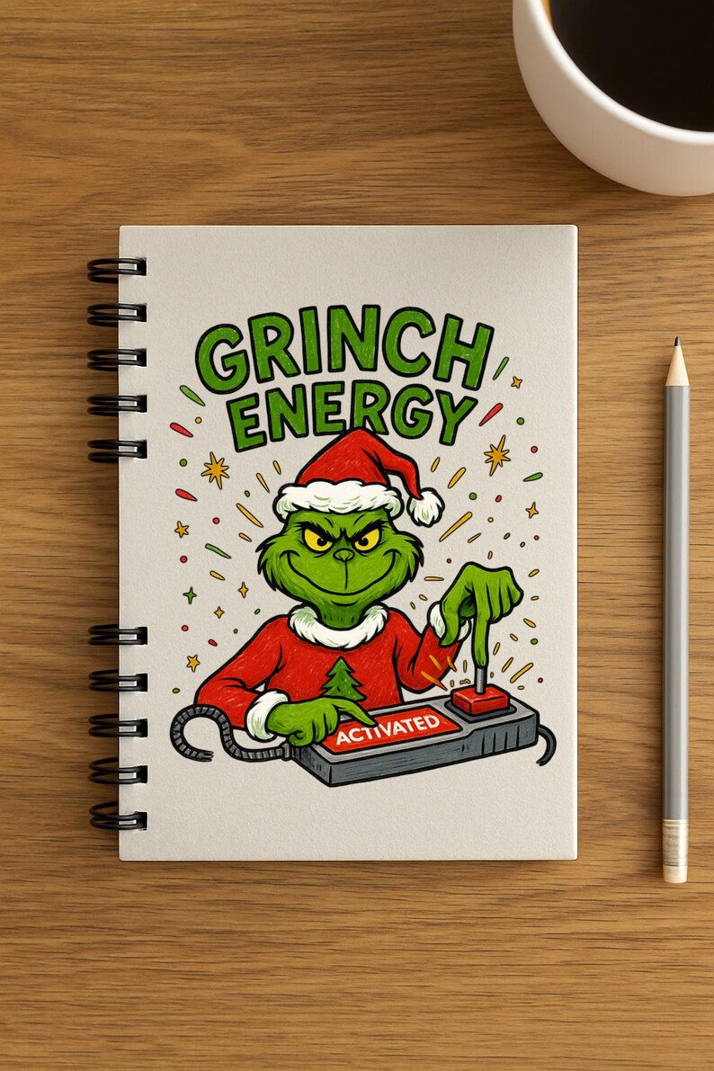 Mean Green Holiday Energy PNG – Funny Christmas Clipart for Sassy Vibes ...