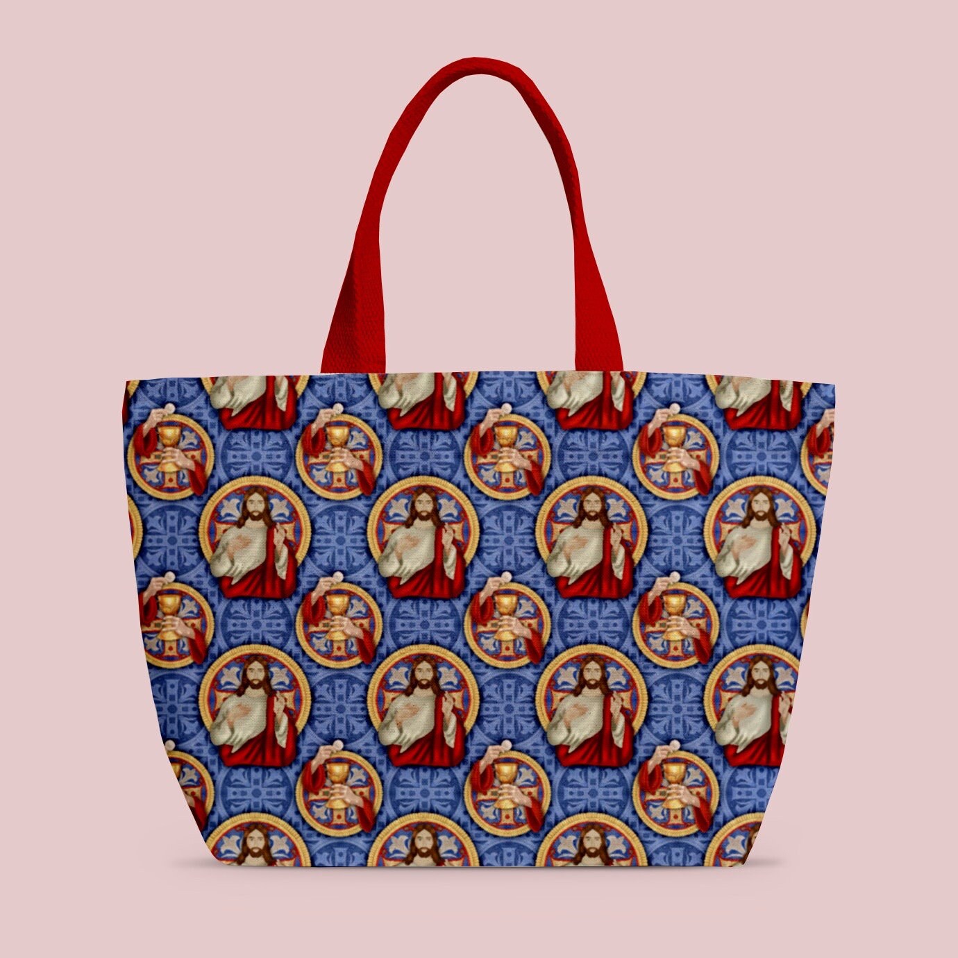 Faith Jesus Christ Mosaic Seamless Digital Pattern, Mosaic Digital ...