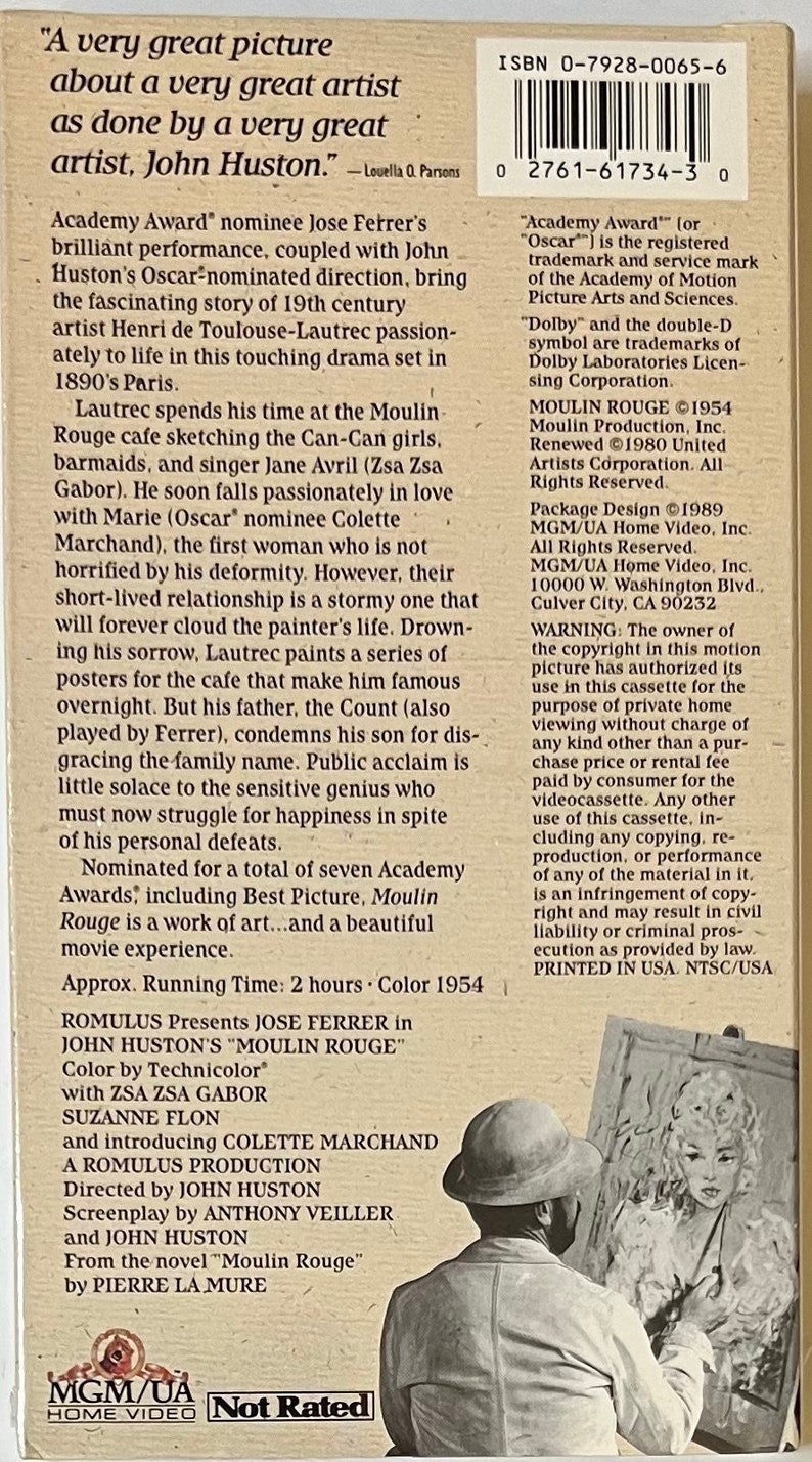 Moulin Rouge (vhs) Sealed - Etsy