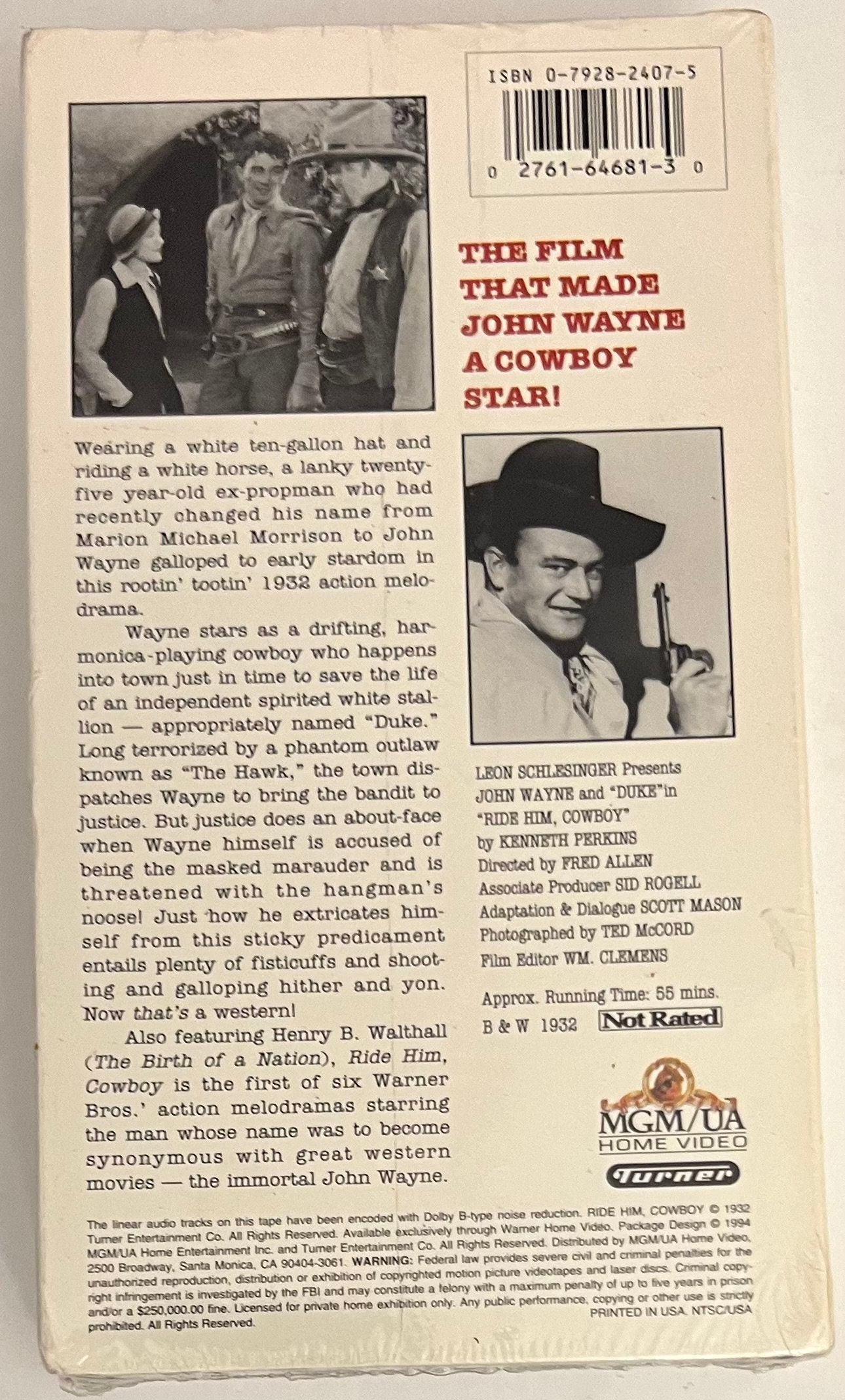 Ride Him Cowboy VHS Sealed - Etsy