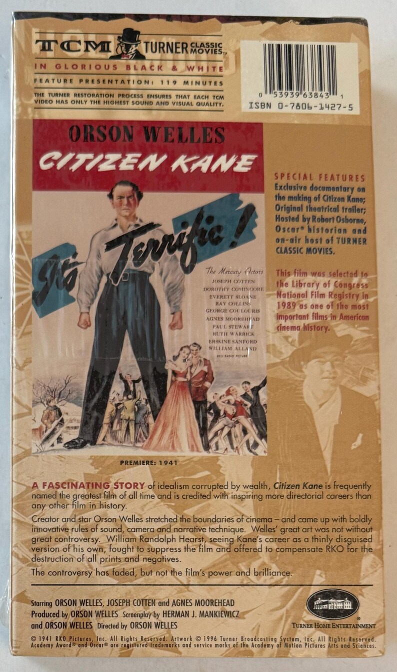 Citizen Kane (VHS) Sealed - Etsy