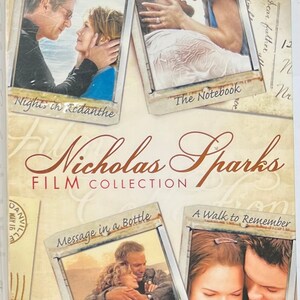 Nicholas Sparks Film Collection dvd Sealed the Notebook, a Walk to Remember - Etsy
