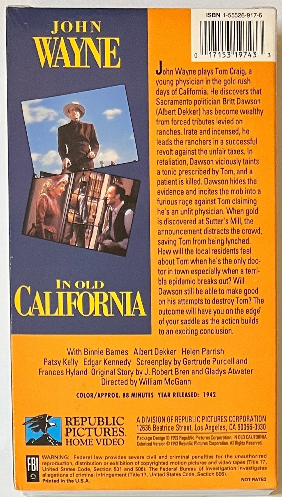 In Old California (vhs) Sealed - Etsy