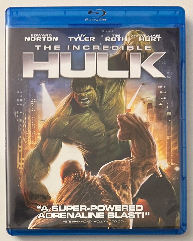 The Incredible Hulk (blu-ray) - Etsy