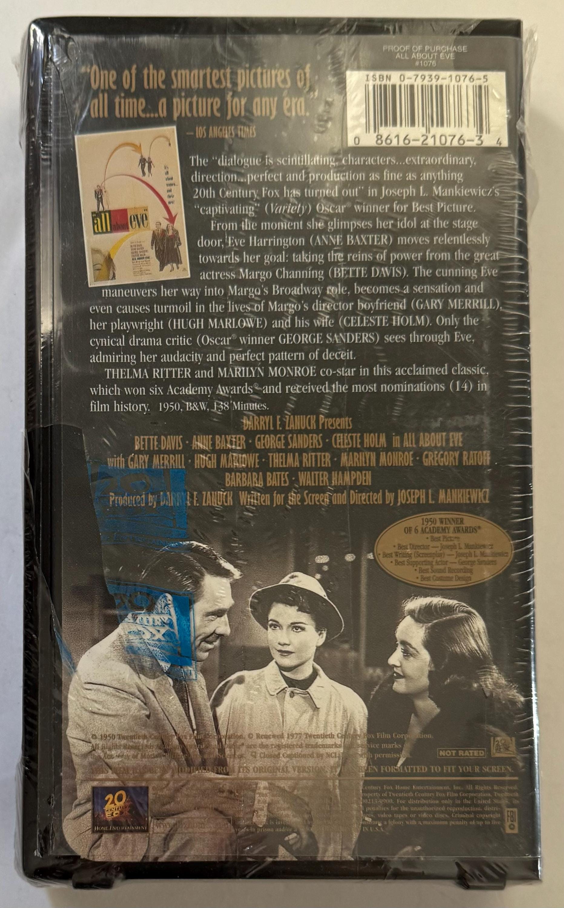 All About Eve (VHS) Sealed - Etsy