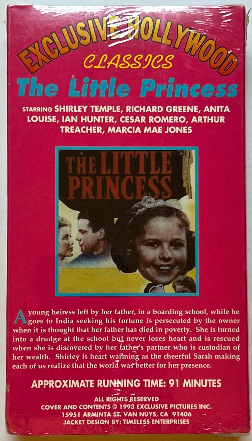 The Little Princess Shirley Temple vhs Sealed - Etsy