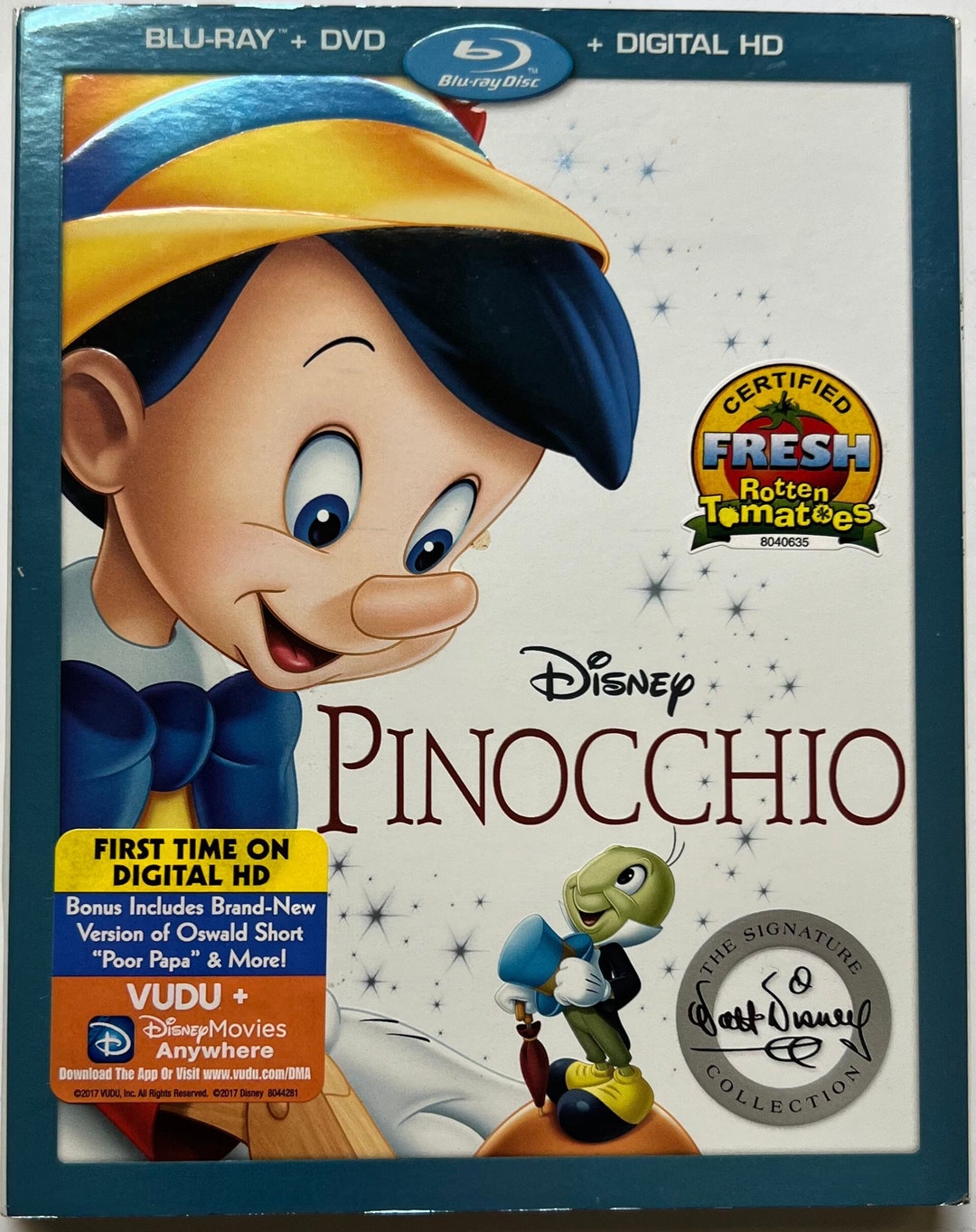 Pinocchio - Signature Collection (blu-ray/dvd) - Etsy
