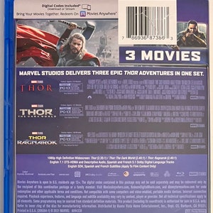 Thor - 3 Movie Collection (blu-ray) - Etsy