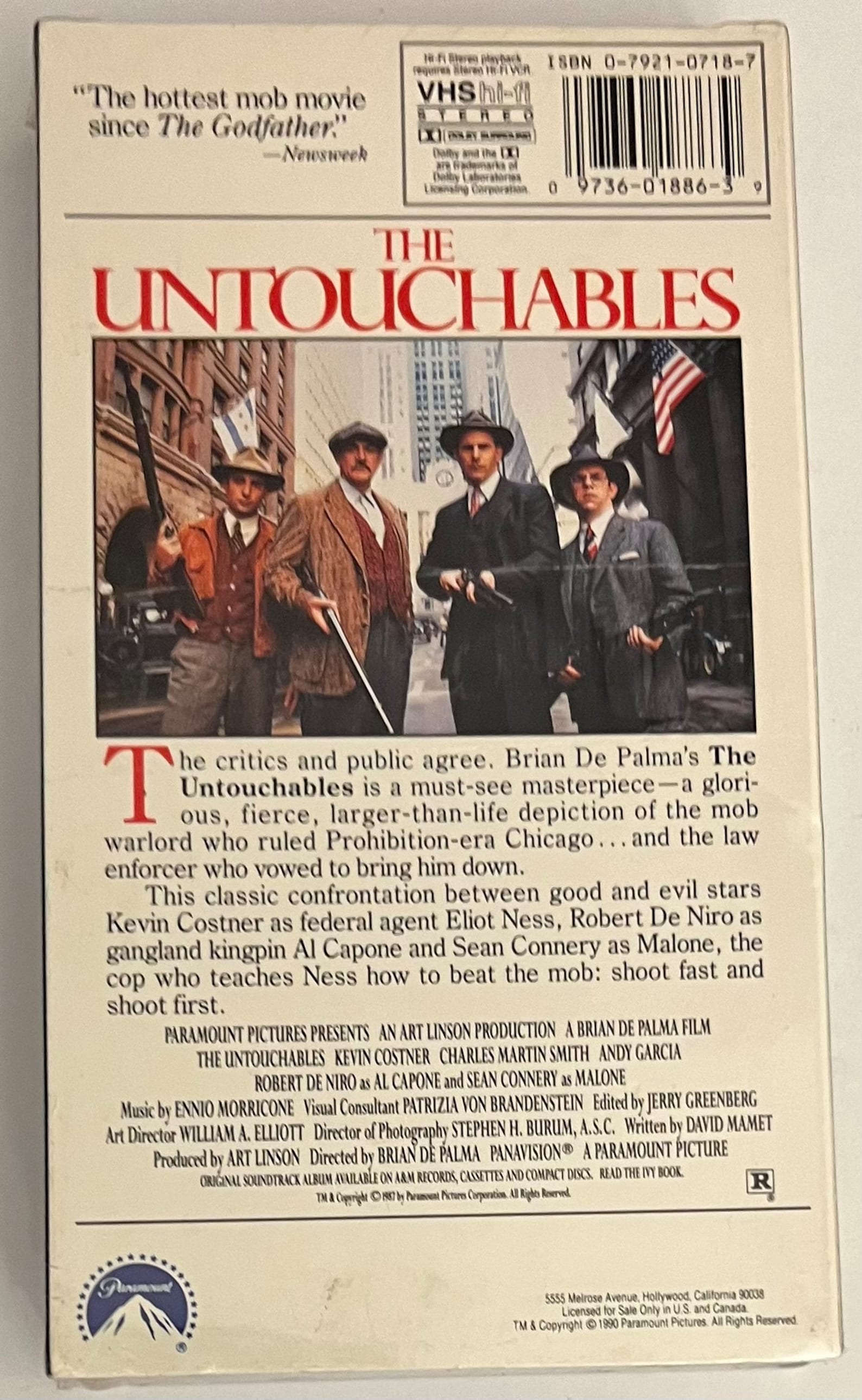 The Untouchables VHS Sealed - Etsy