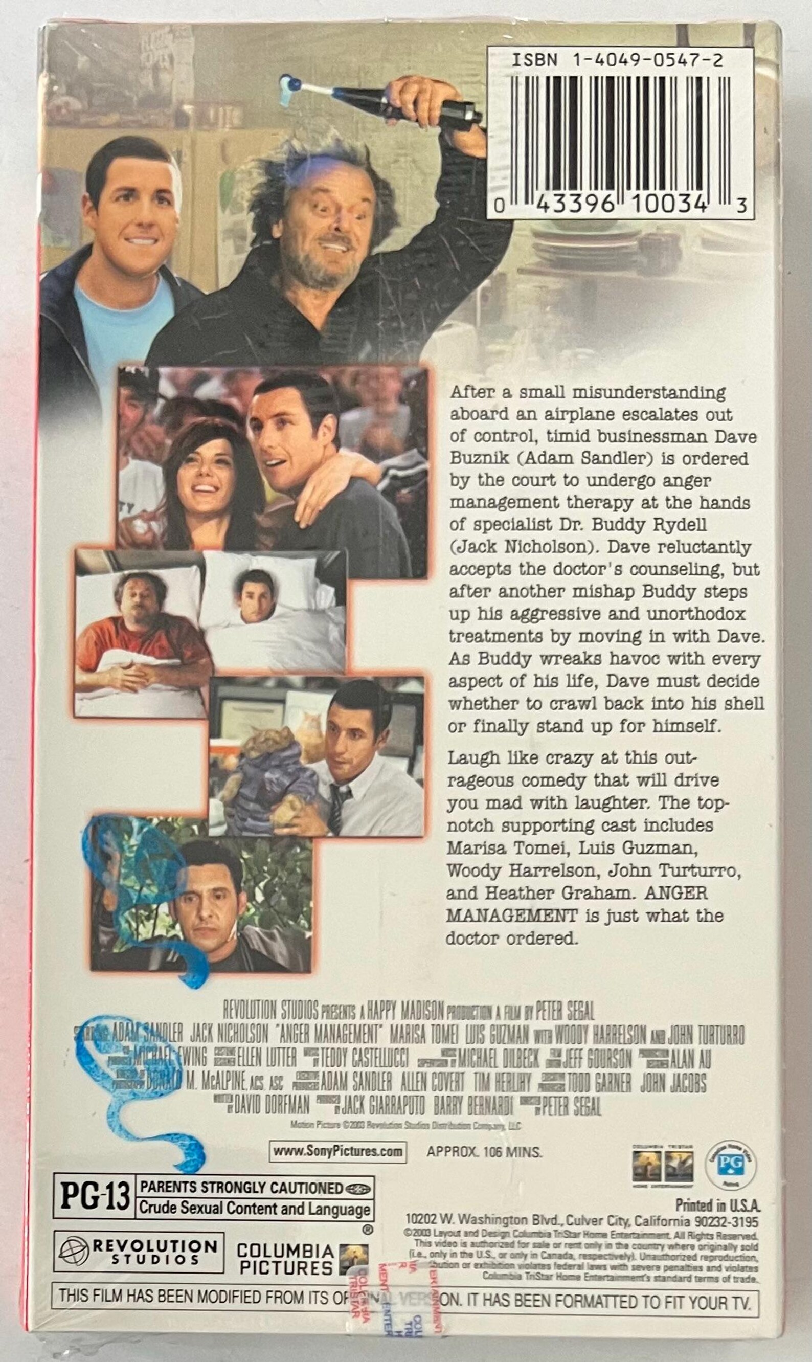 Anger Management (VHS) Sealed - Etsy