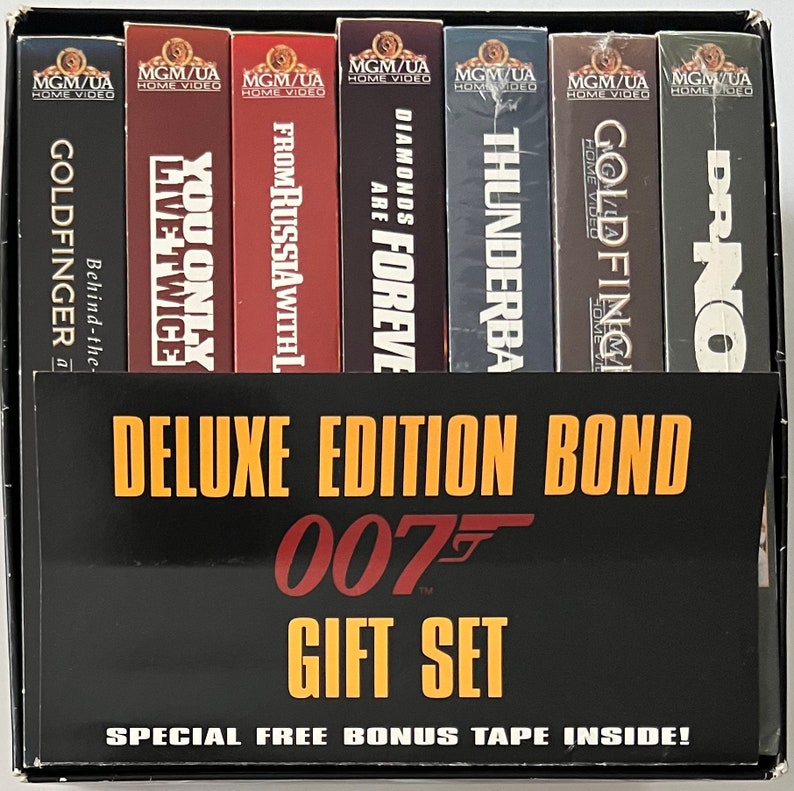 Bond 007 Gift Set (VHS) Deluxe Edition - Etsy