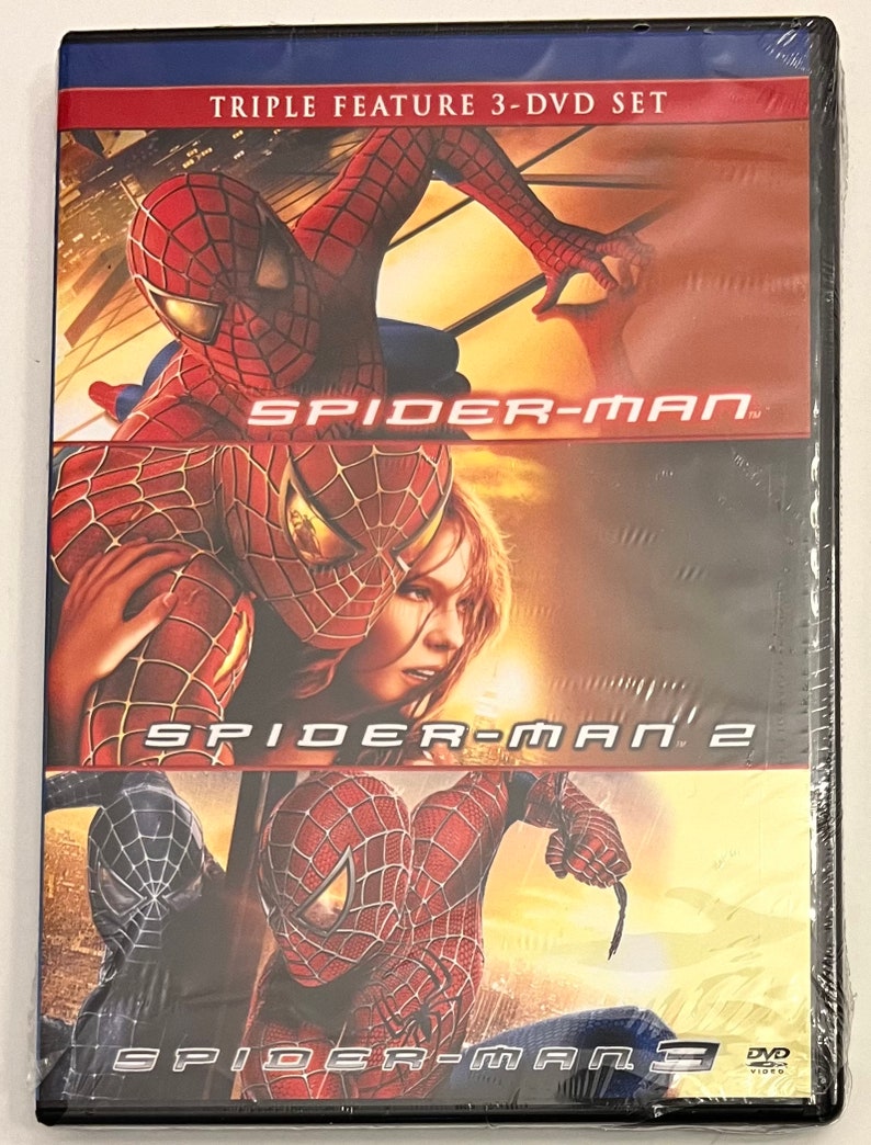 Spiderman Triple Feature (DVD) Sealed - Etsy