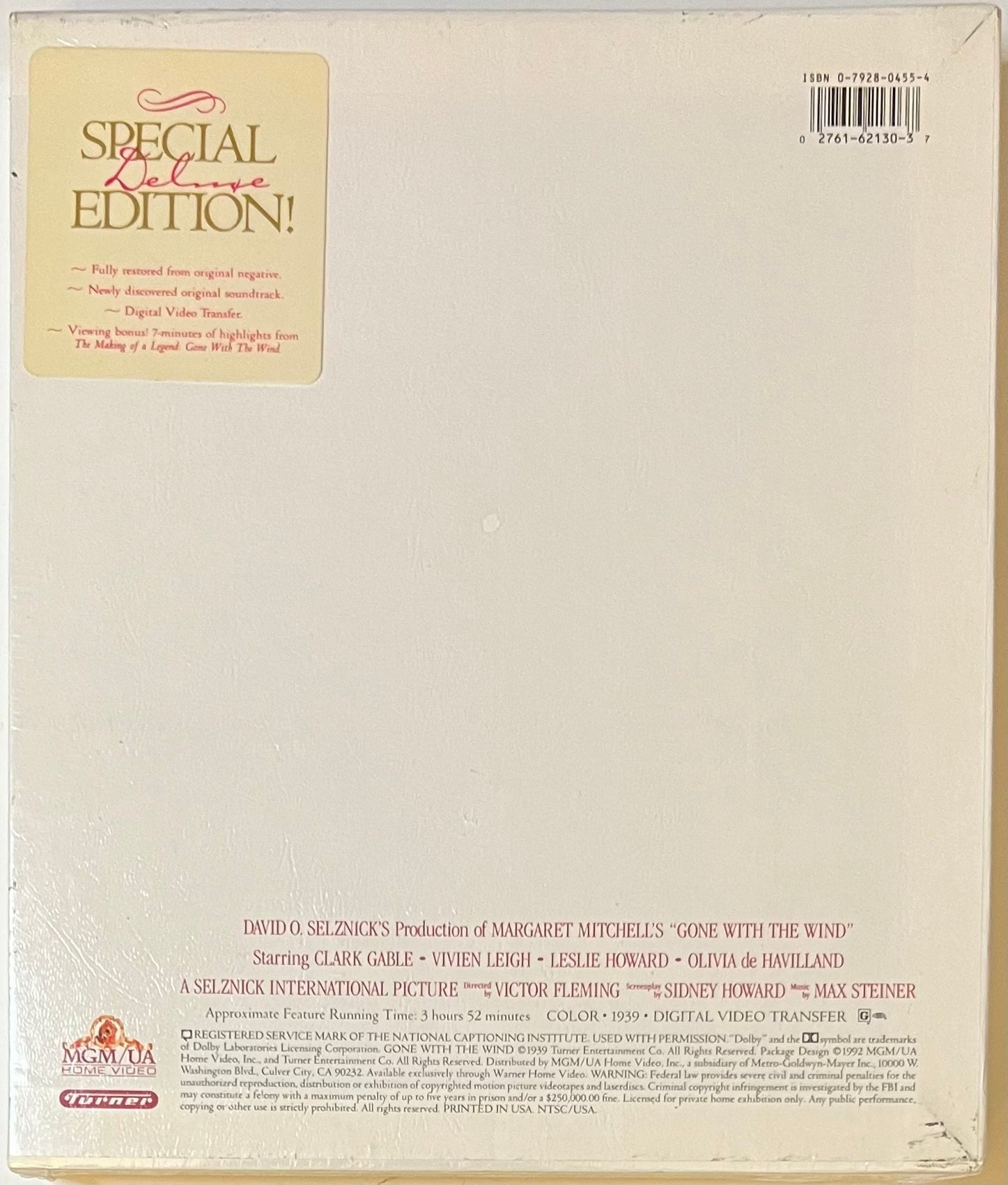 Gone With the Wind (deluxe Vhs Set) Sealed - Etsy