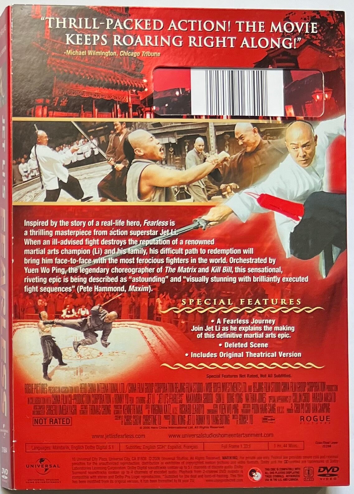 Jet Li's Fearless Unrated Edition (dvd) - Etsy