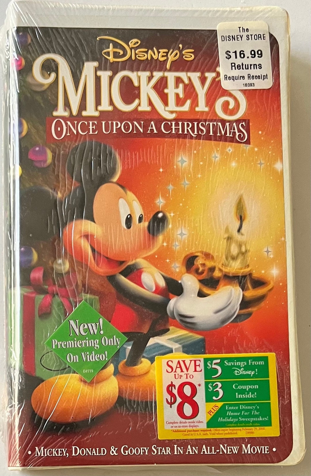 Mickeys Once Upon A Christmas (VHS) Sealed - Etsy