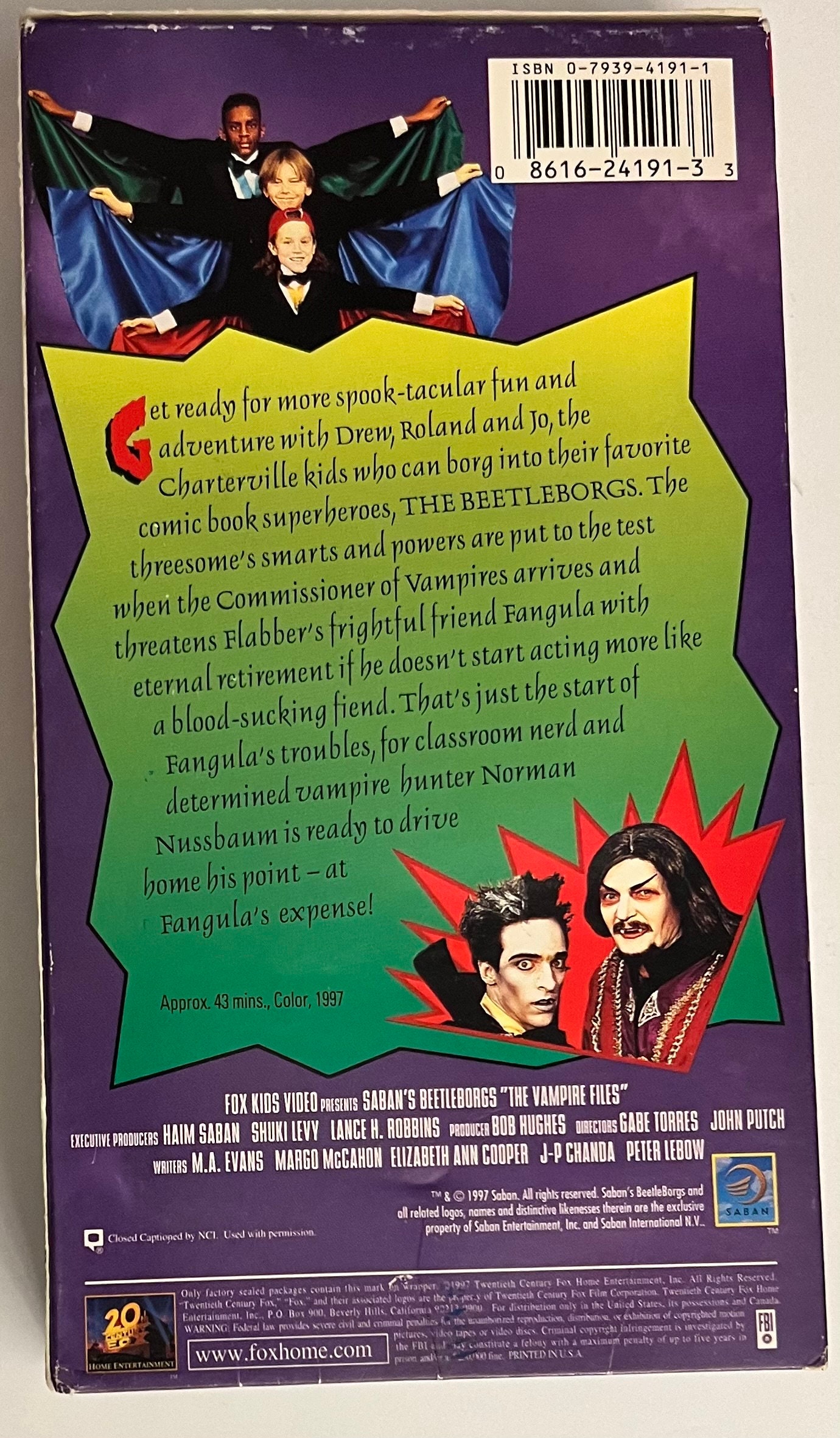 Beetleborgs - the Vampire Files (VHS) - Etsy