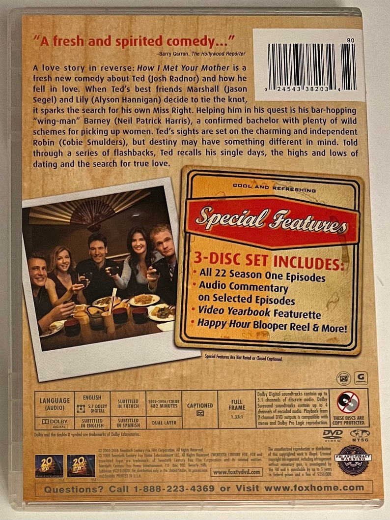 How I Met Your Mother - Season 1 (DVD) - Etsy