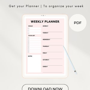 To Do List | Weekly Digital Planner | Digital Planner | Printable ...