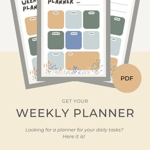 To Do List | Weekly Digital Planner | Digital Planner | Daily Checklist ...