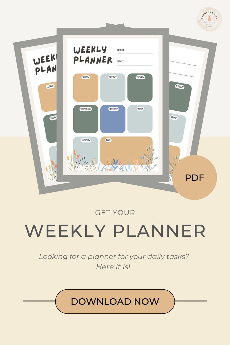 To Do List | Weekly Digital Planner | Digital Planner | Daily Checklist ...