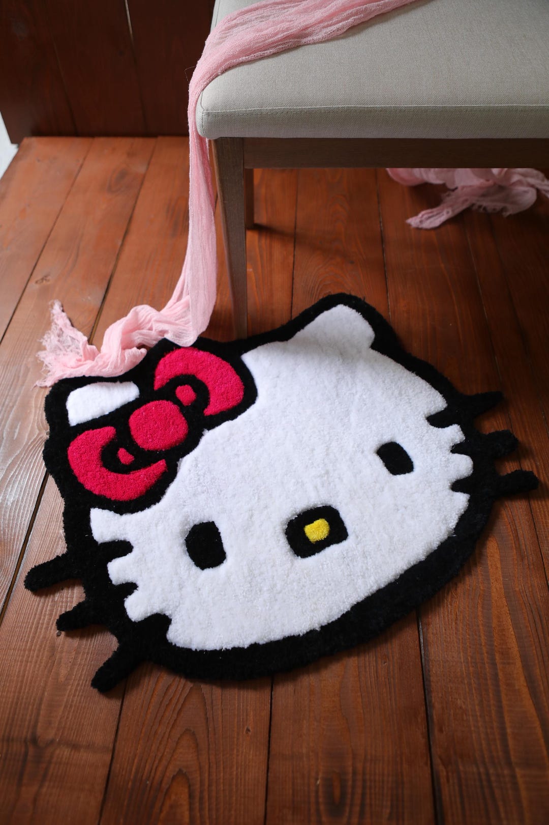Hello Kitty Rug,hello Kitty Face Rug,personalized Hello Kitty Rug,pink ...