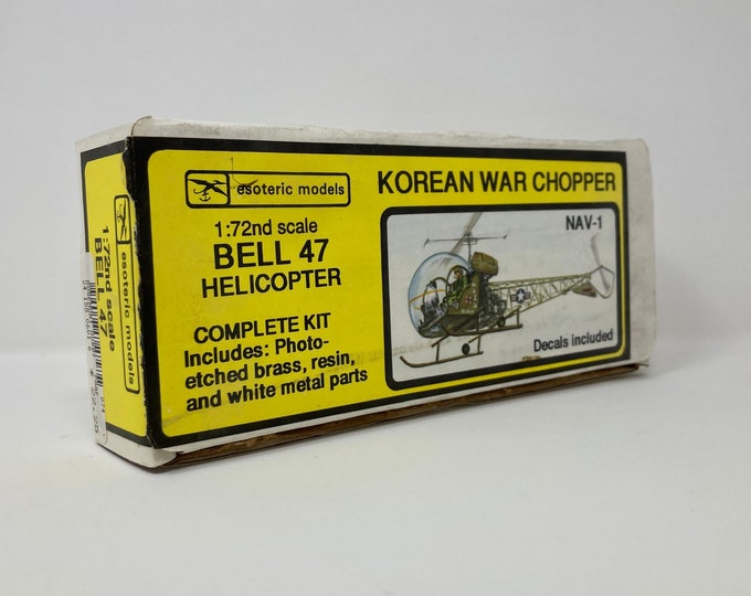 Esoteric Models Korean War Chopper Bell 47 Helicopter 1/72 Scale MK New ...