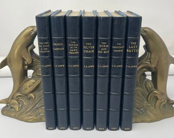 The Chronicles of Narnia Complete 7 Book Box Set C.S. Lewis Vintage ...