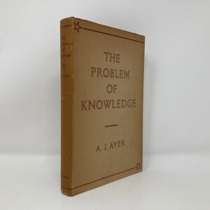 The Problem of Knowledge by A.J. Ayer HC Hardcover 1st First VG Very ...