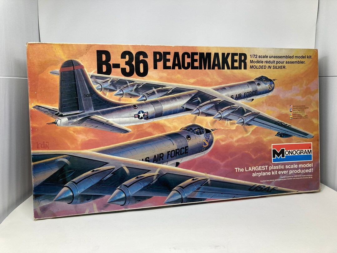 Monogram B-36 Peacemaker 1/72 Scale Model Kit New in Box - Etsy