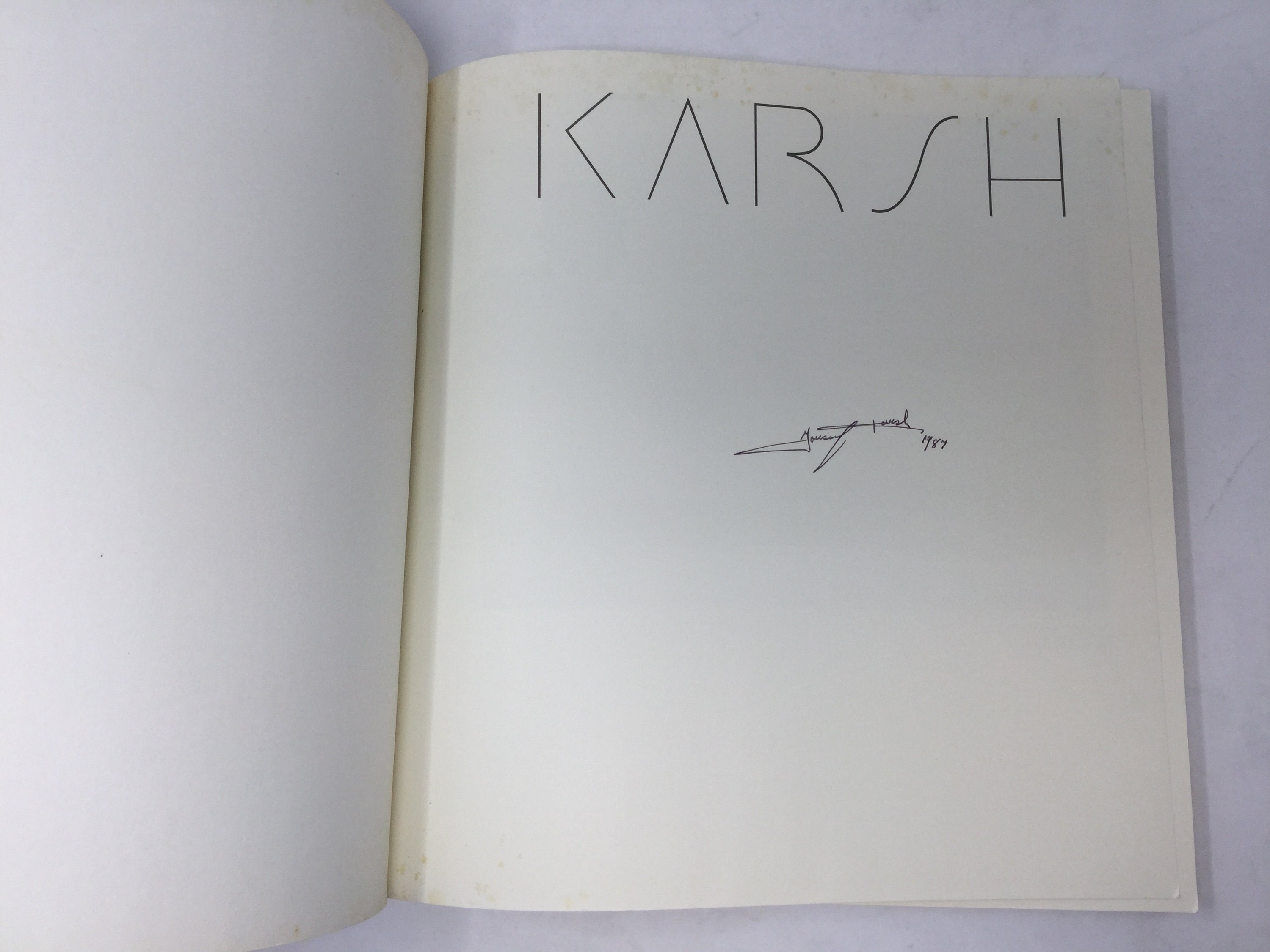 Karsh: A Fifty-year Retrospective by Yousuf Karsh Signed PB Paperback ...