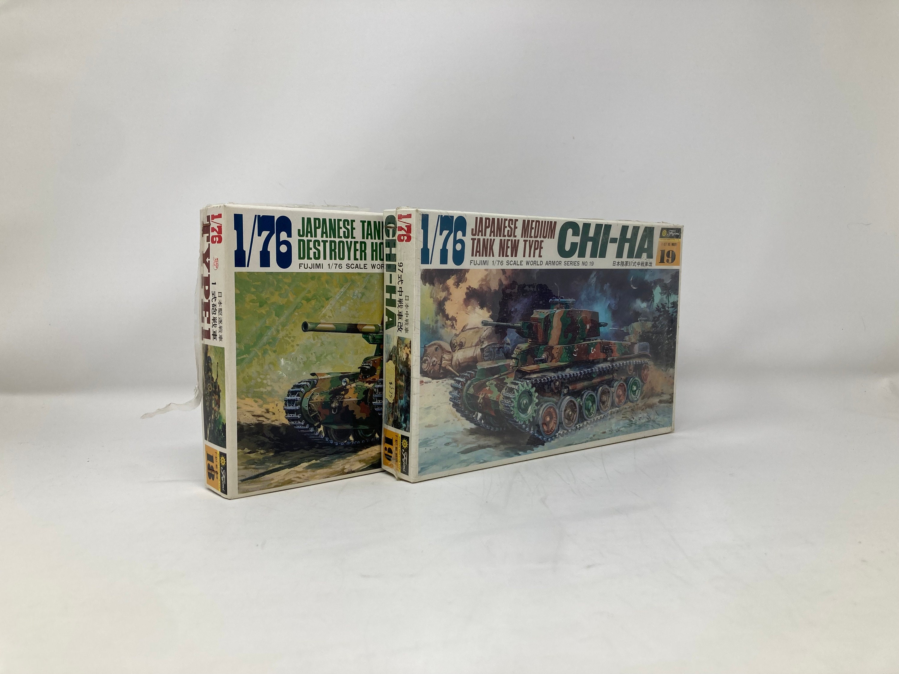 Set of 2 Fujimi 1/76 Scale Model Kits japanese Tank Destroyer Ho-ni ...