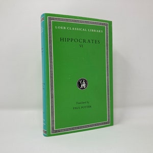 Loeb Classical Library Hippocrates Vol. VI HC Hardcover 1st - Etsy